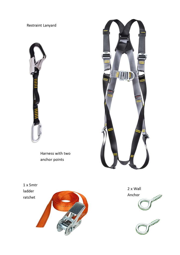 Ladder Level 1 safety kit bag provides the user with a 3rd point of contact