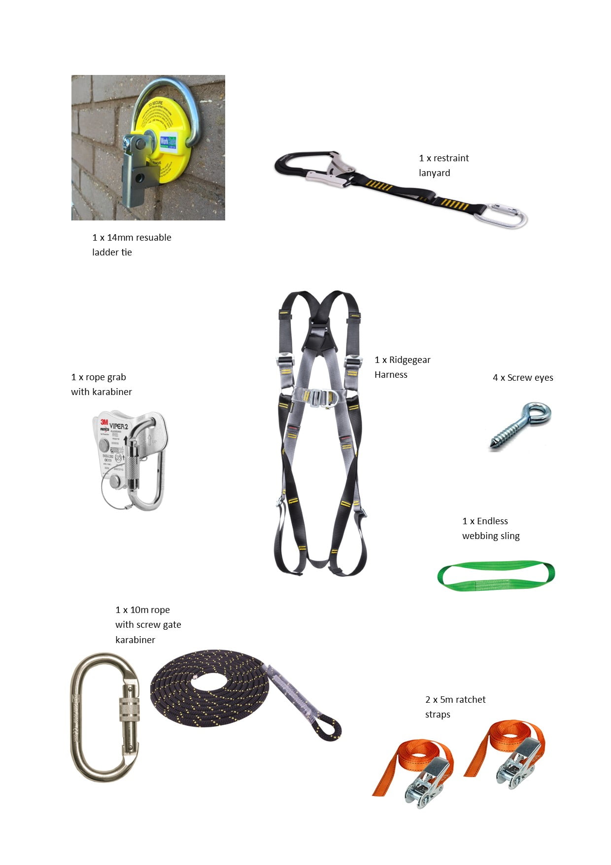 Ladder safety kit